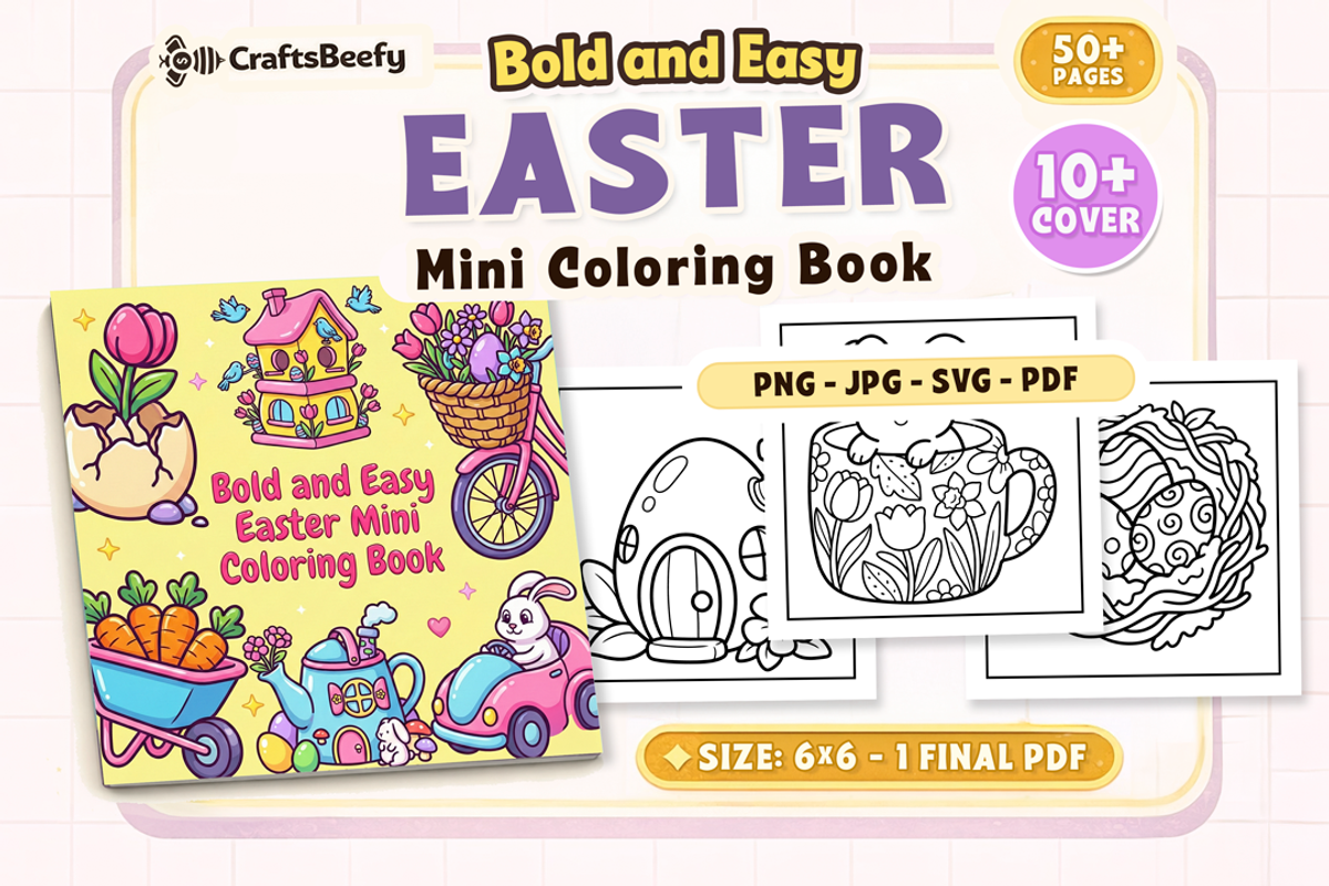 Easy Easter Mini Coloring Book