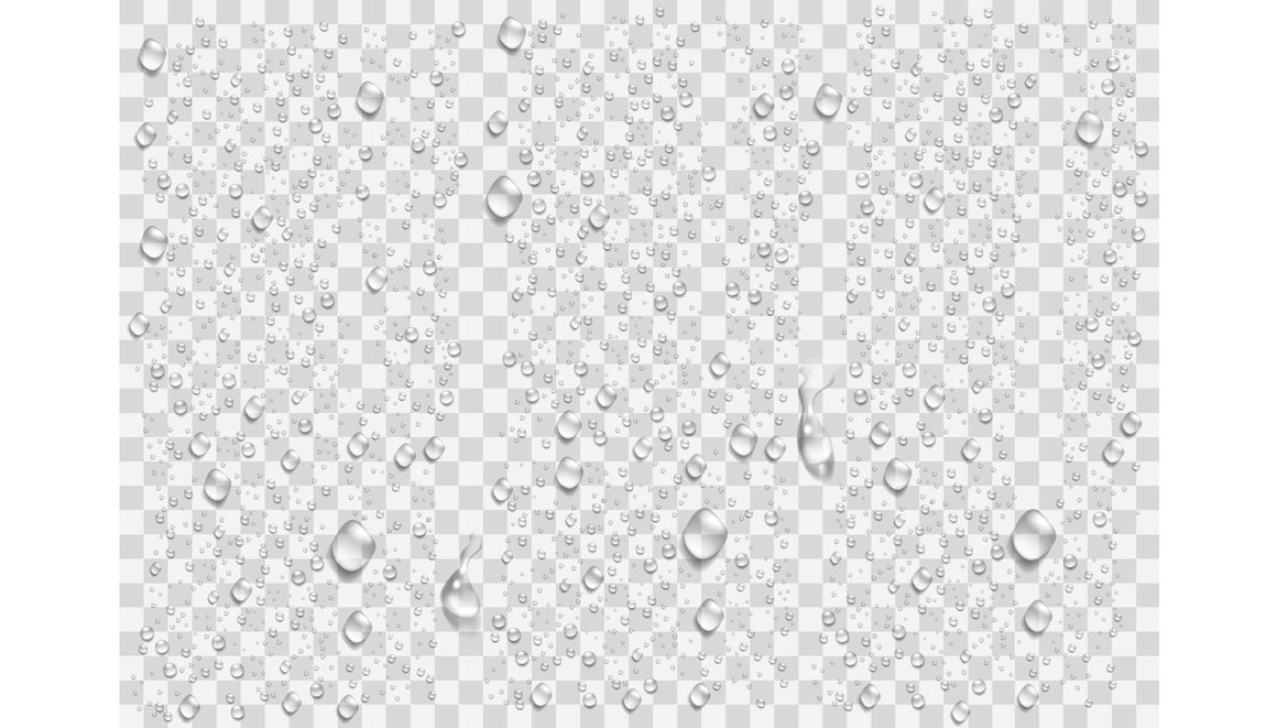 Realistic water droplets, a Texture Illustration by ecco | Creative Market