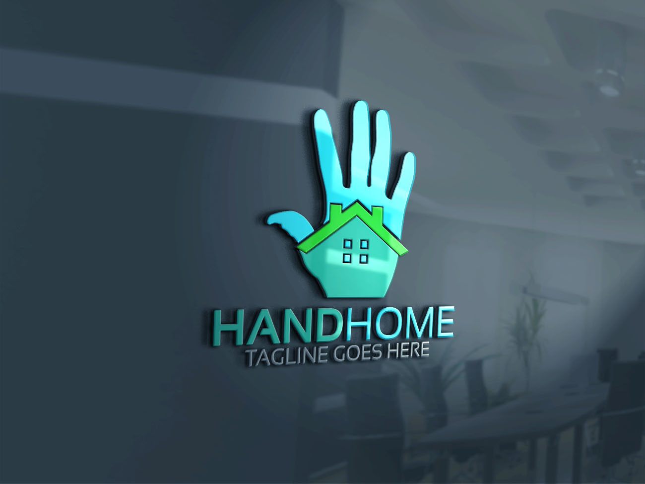 Hand Home Logo Version 2, a Branding & Logo Template by Josuf Media