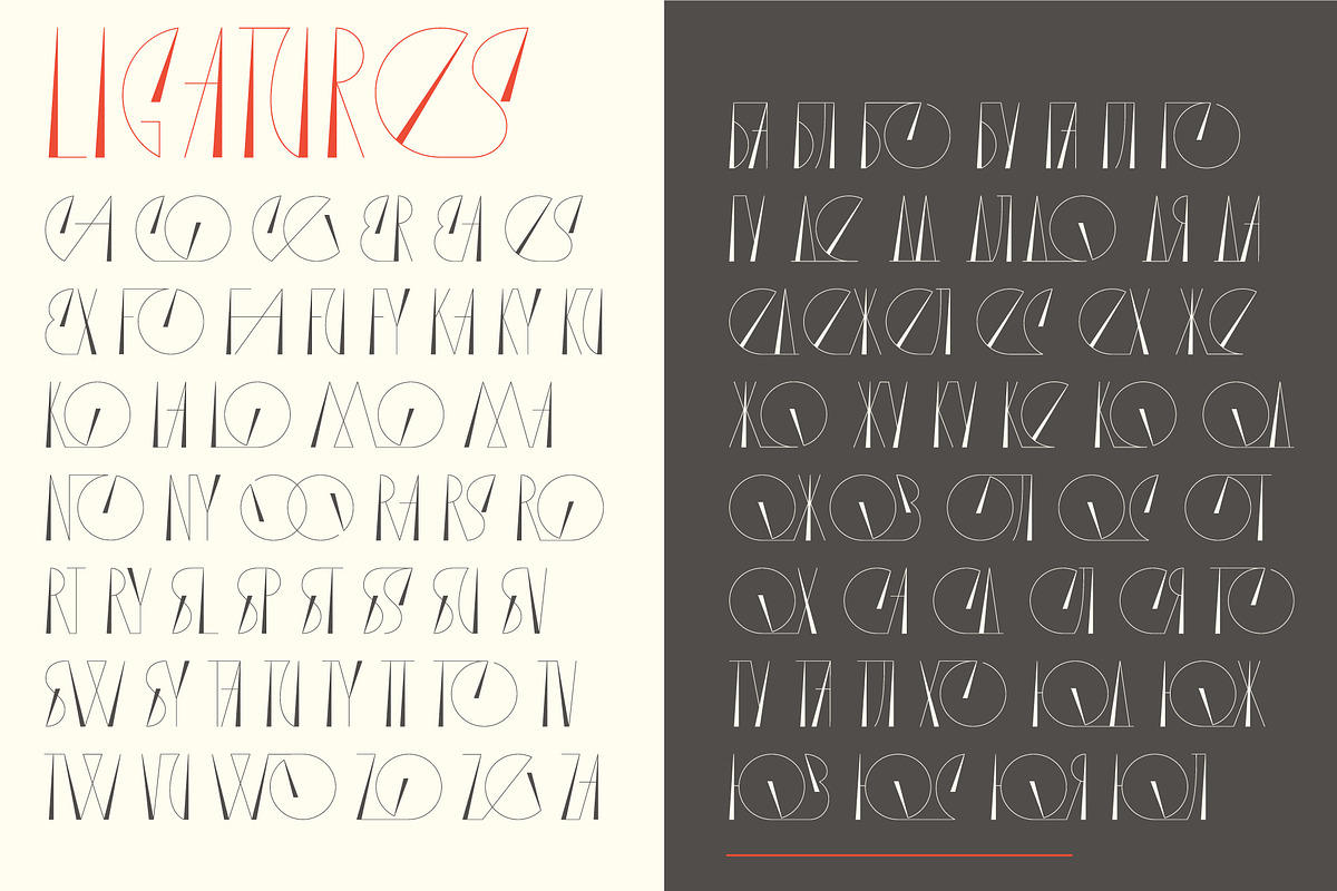 Soviet retro typeface, a Font by Anna Zakharchenko