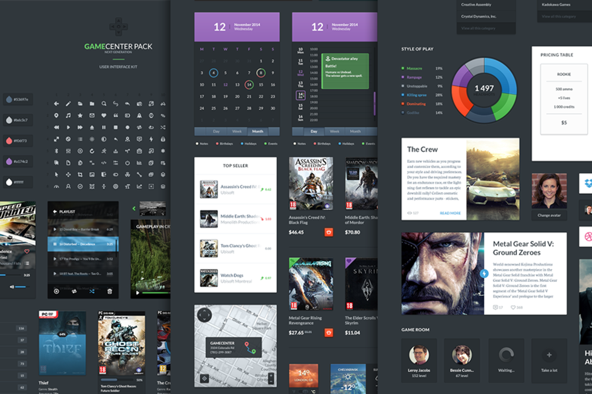 Gamecenter Pack Next Generation, an UI Kit Template by Alexey Anatolievich