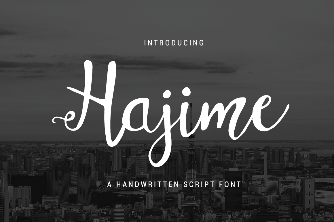 Hajime Script, a Script Font by Brandi Lea Designs | Creative Market