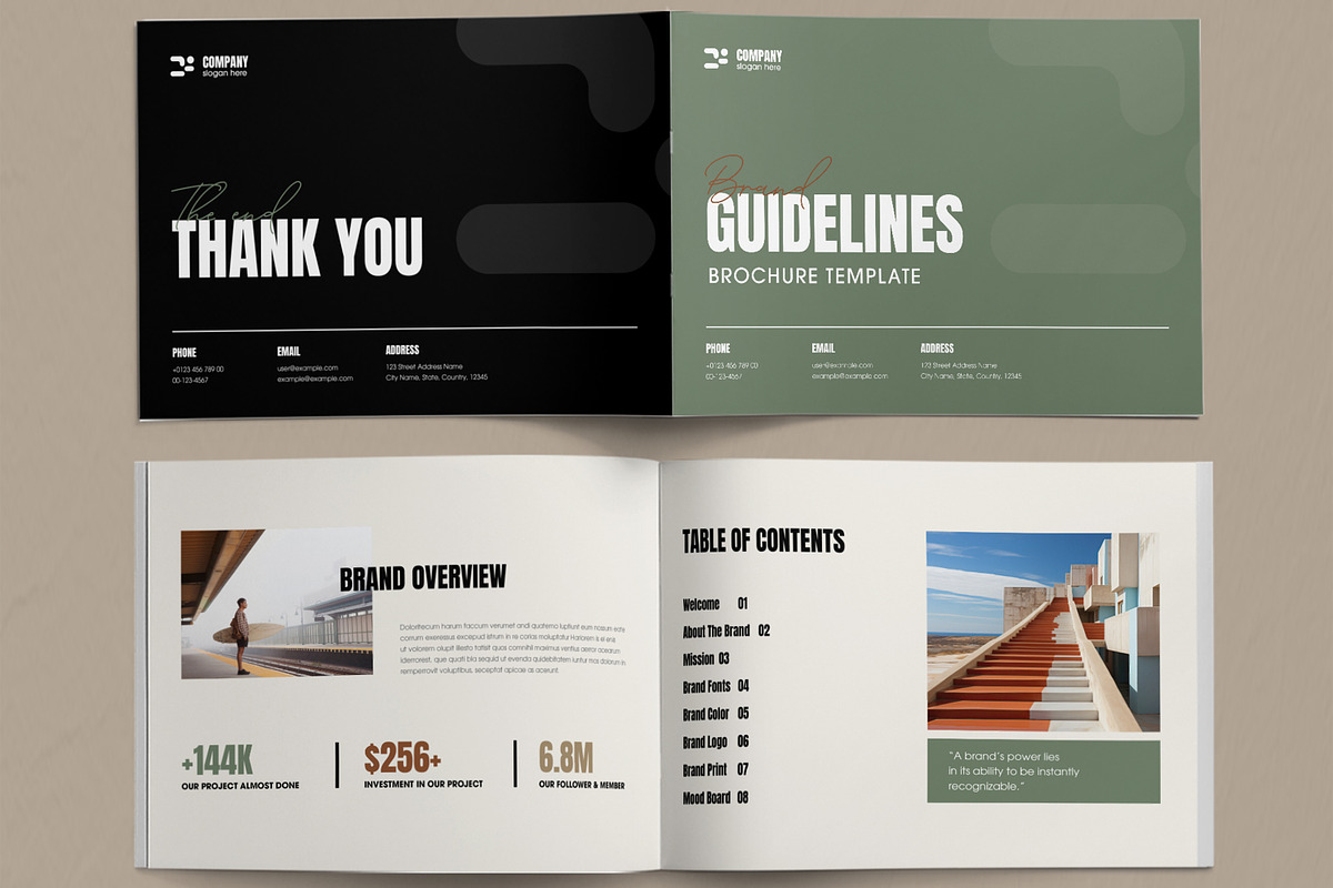 Modern Brand Guidelines Brochure