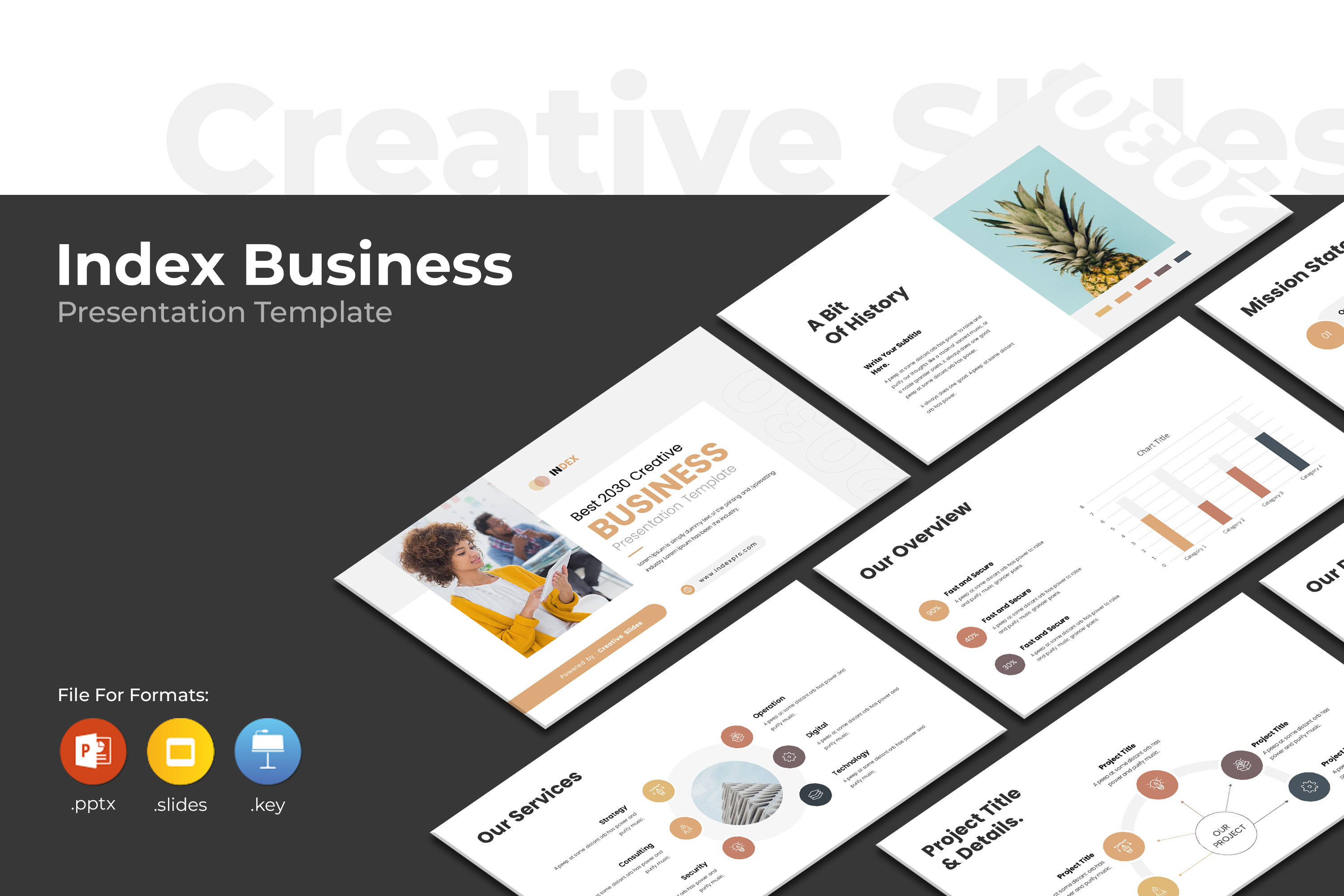 Index PowerPoint Template, a Presentation Template by CreativeSlides
