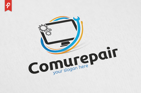 Computer Repair Logo, a Branding & Logo Template by ft.studio