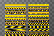 Yellow and black caution tapes, an Object Graphic by BestPics