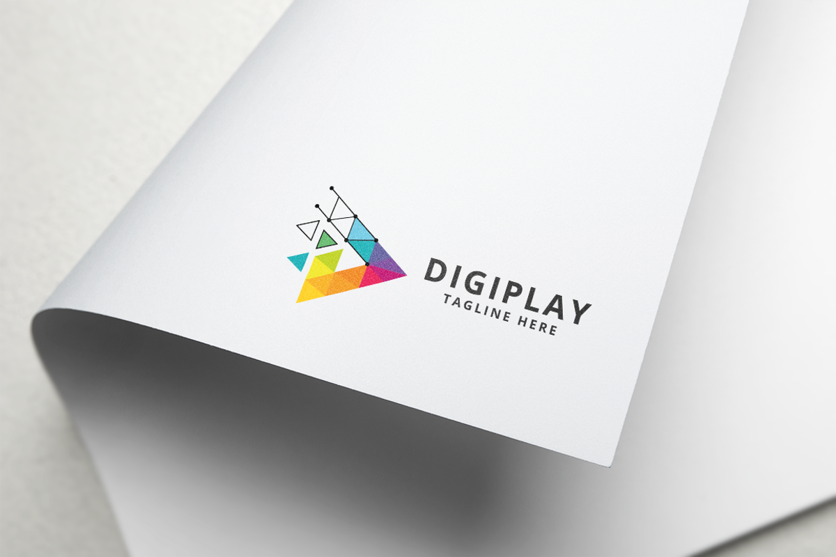 Digital Play Button Logo, a Branding & Logo Template by Design_Planet