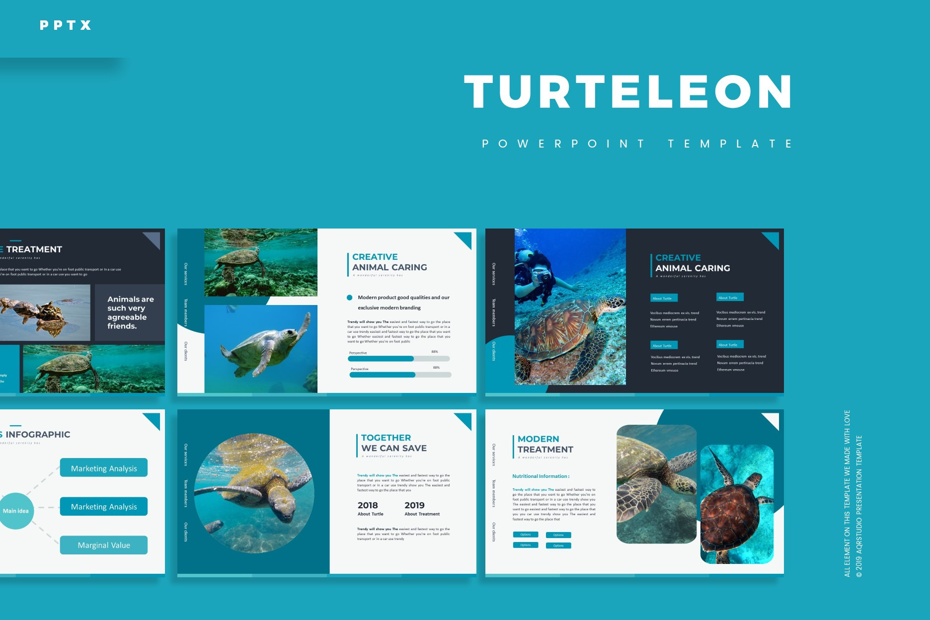 Turtlelon - Powerpoint Template | Presentation Templates ~ Creative Market