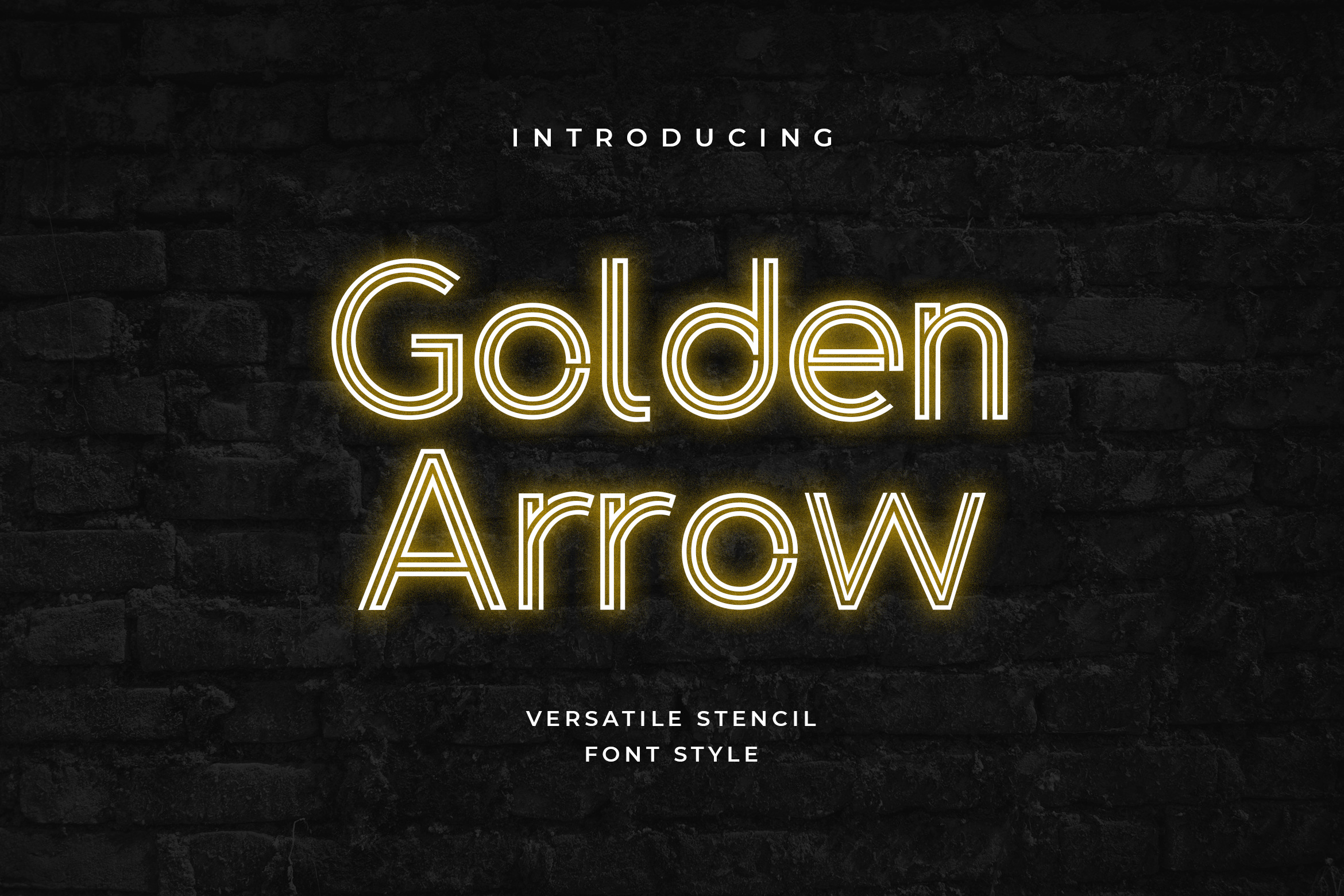 Golden Arrow Classy Modern Geometric, a Sans Serif Font by UICreative