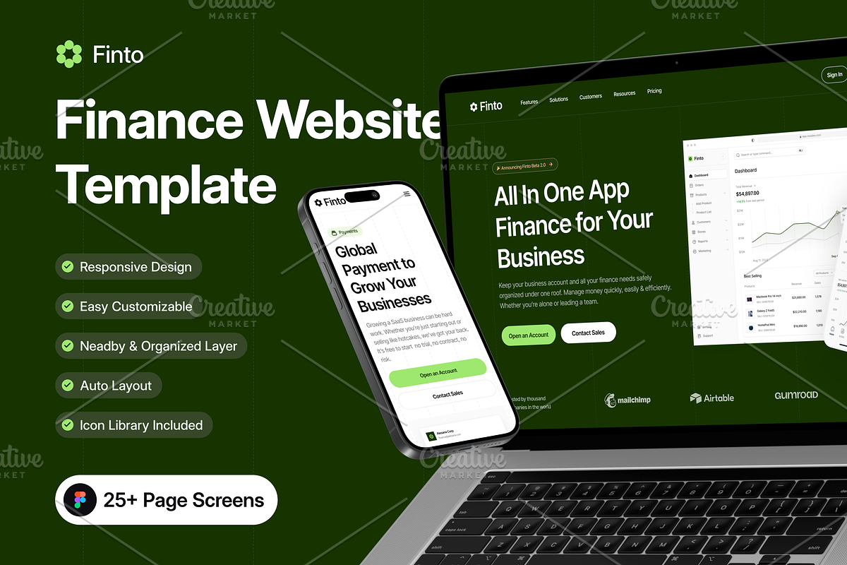 Finto - Finance Website Template