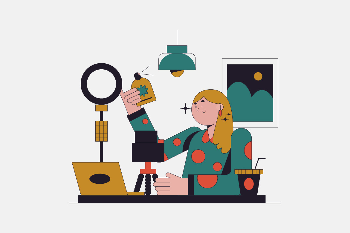 Content Creator Illustration | Illustrations ~ Creative Market