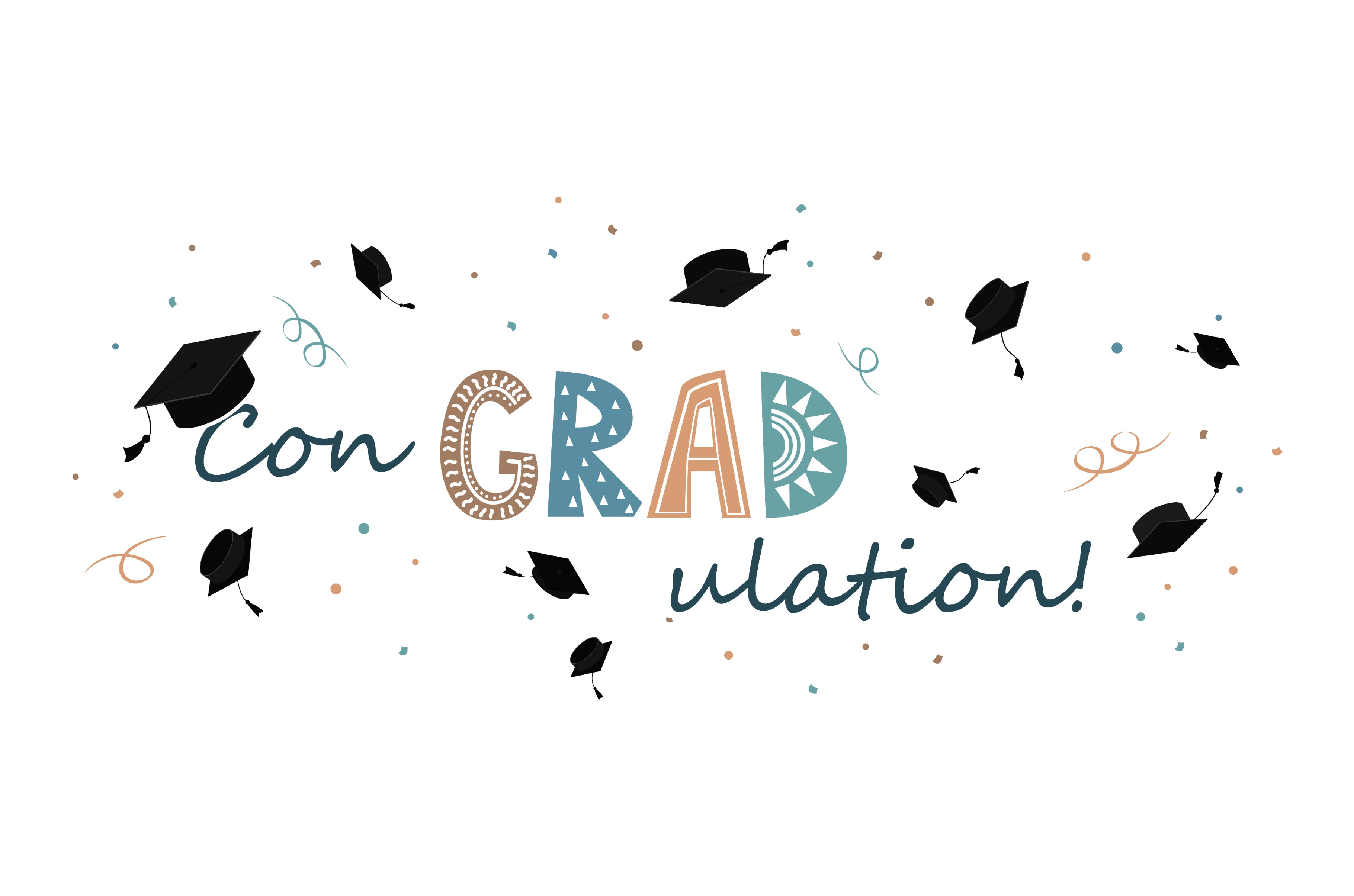 Congratulations on graduation banner, an Education Illustration by ...