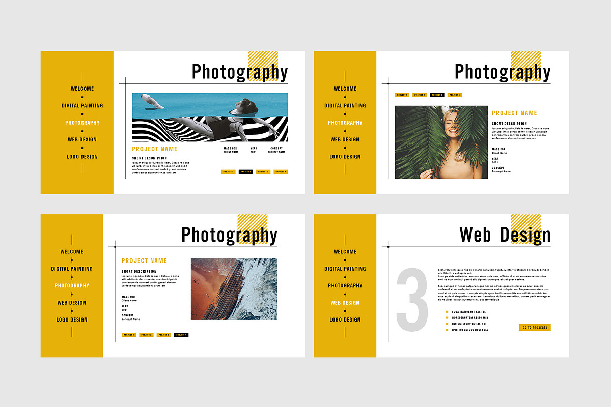 Interactive PDF Portfolio Layout