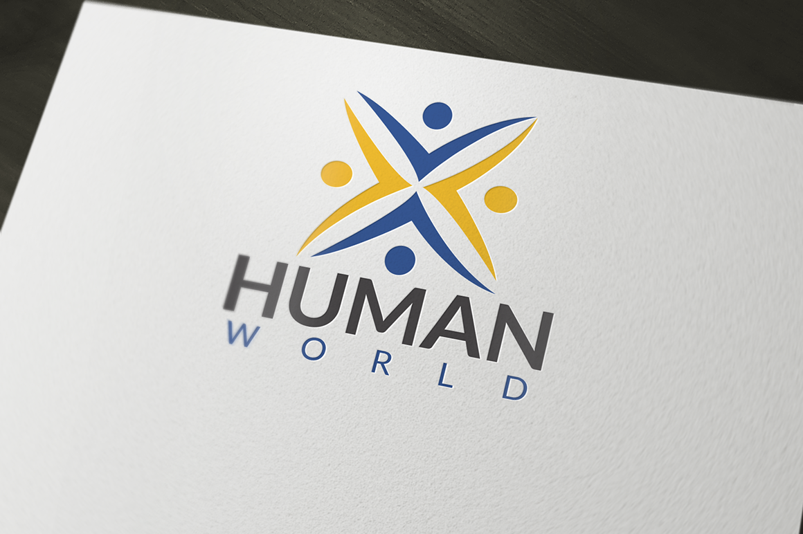 Human World Logo - nex, a Branding & Logo Template by UNIK Agency