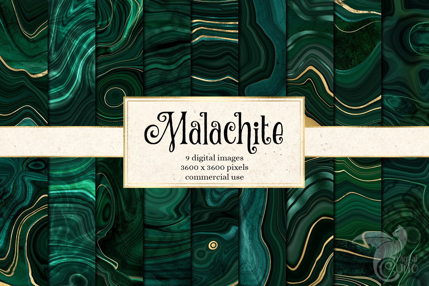 Malachite Textures, a Texture Graphic by Digital Curio