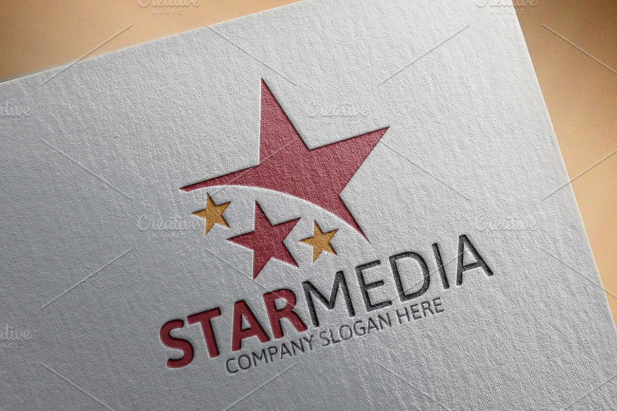 Star Media Logo, a Branding & Logo Template by Josuf Media