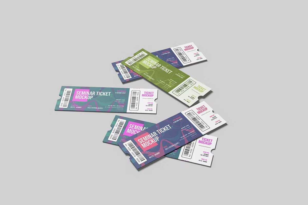 Random Seminar Ticket Mockup