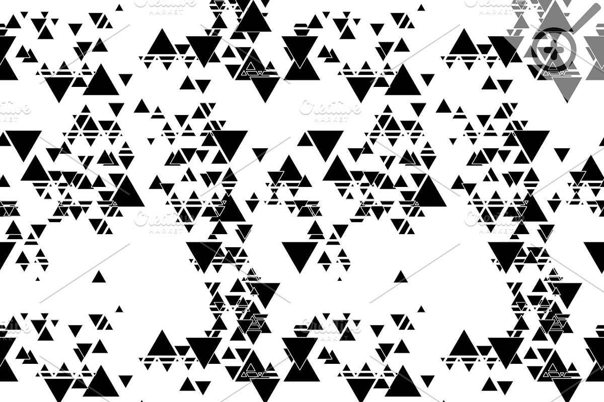 Triangular seamless vector patterns, a Texture Graphic by VectorShop