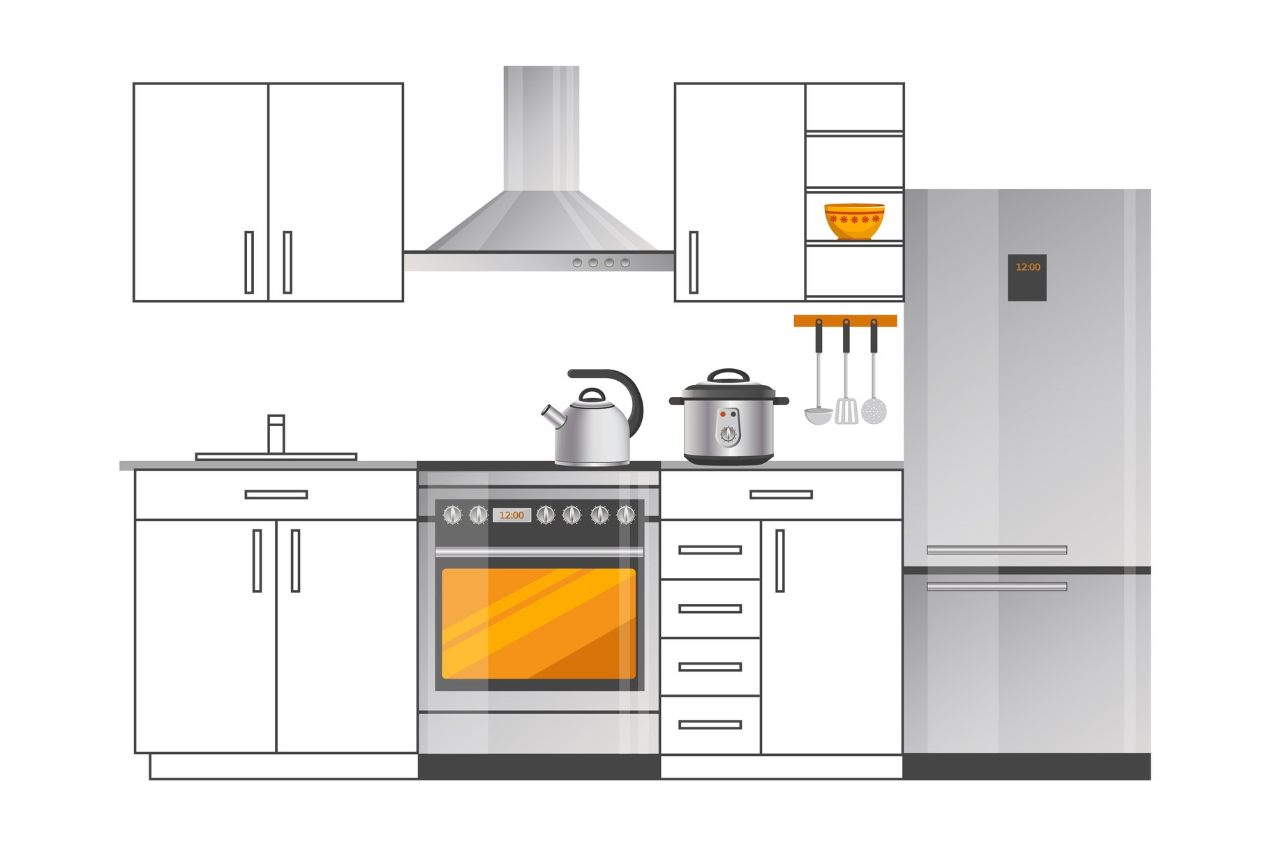 Modern Electric Appliances in, an Object Graphic by robuart