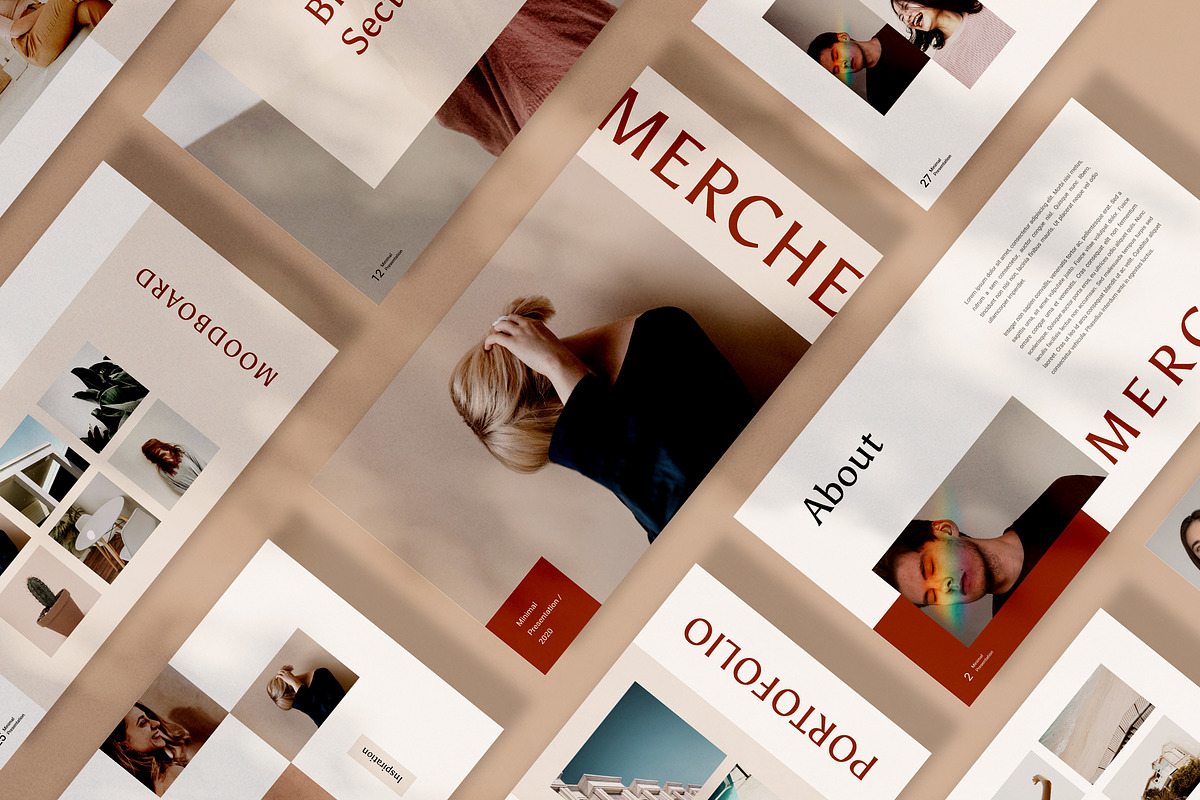 Merche Powerpoint, a Presentation Template by Visuel Colonie®