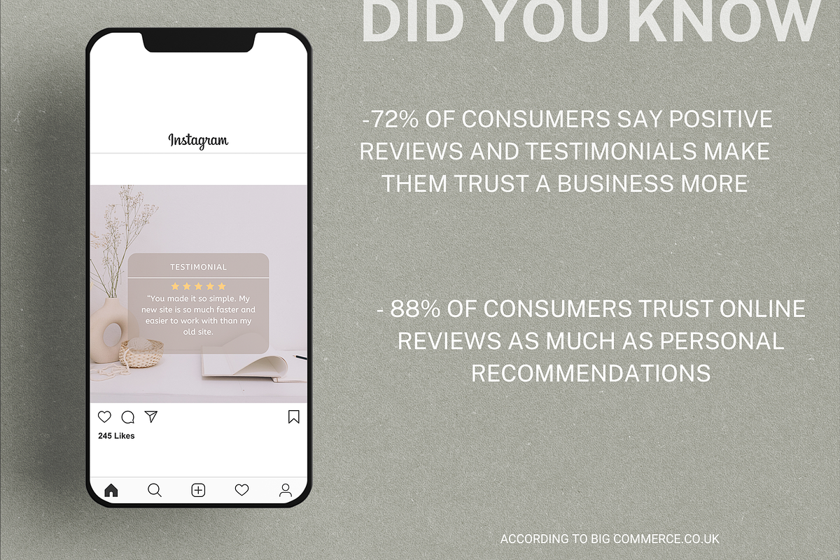 Instagram Testimonials Templates