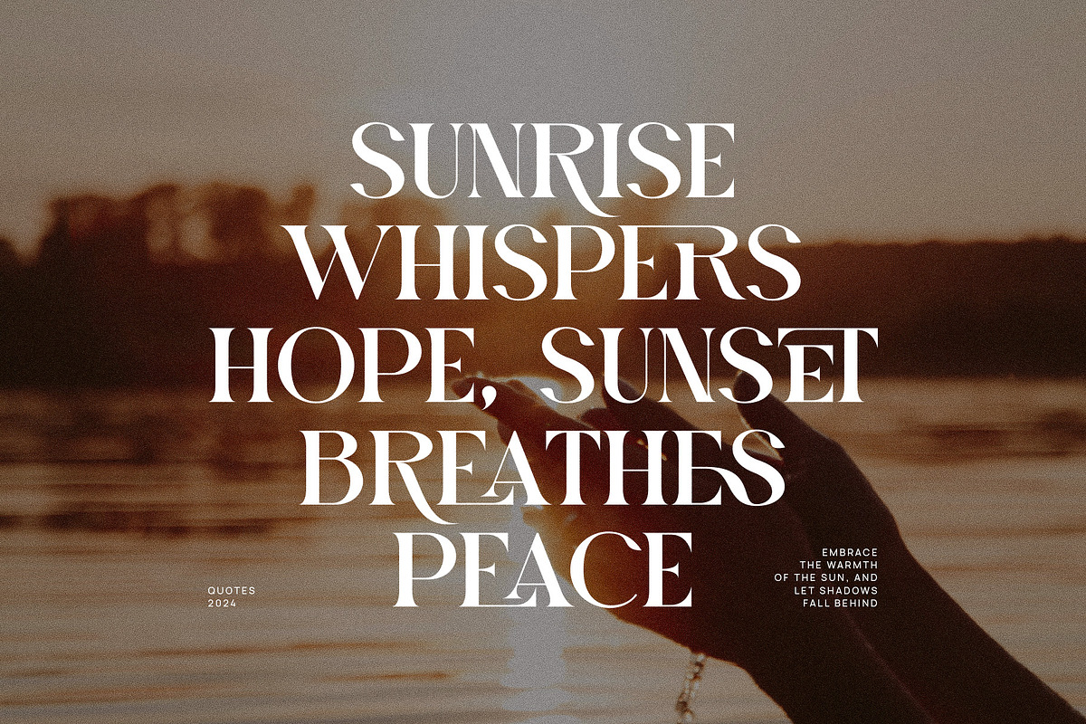 Qasiya Unique Ligature Serif Font, a Serif Font by Perfectype