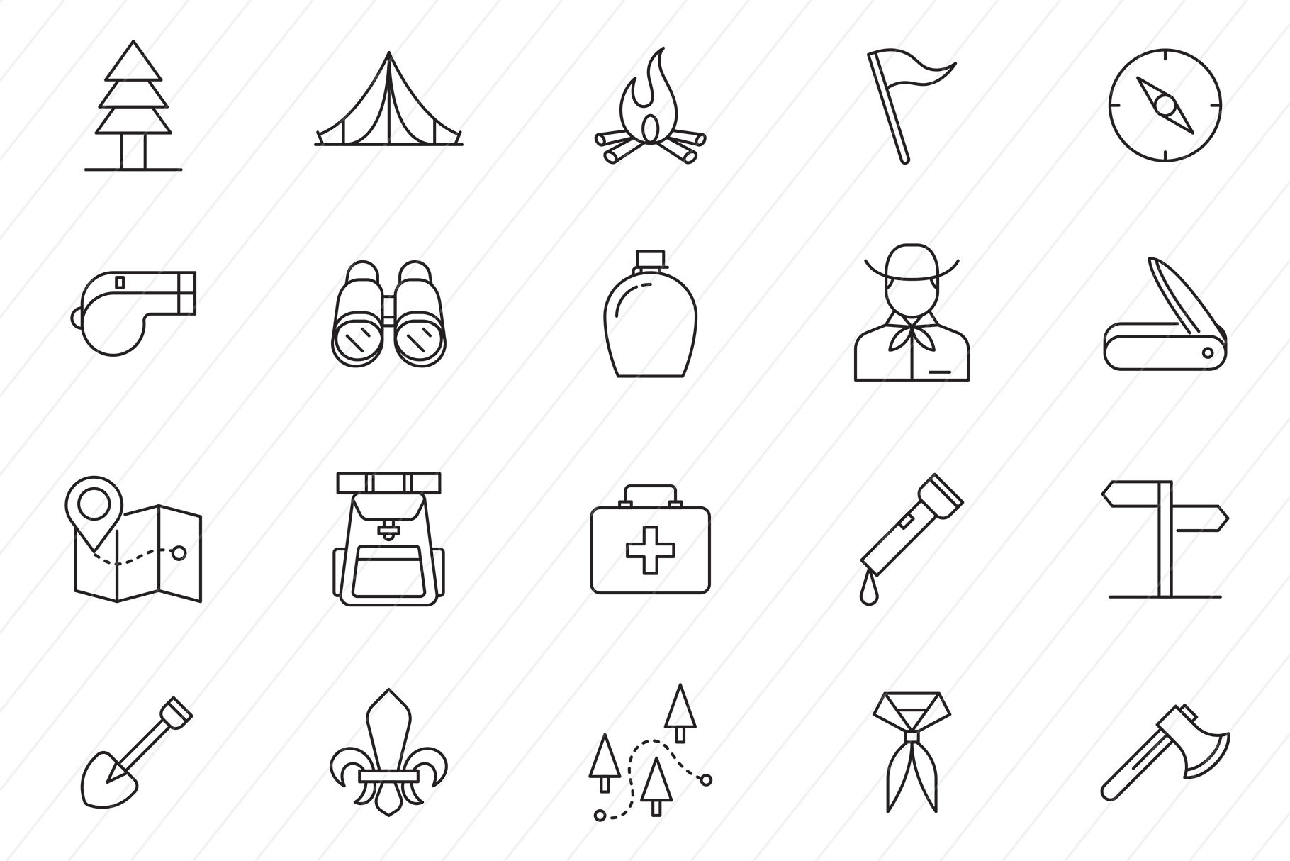 Scout Icons, an Icon by Graphic Pear