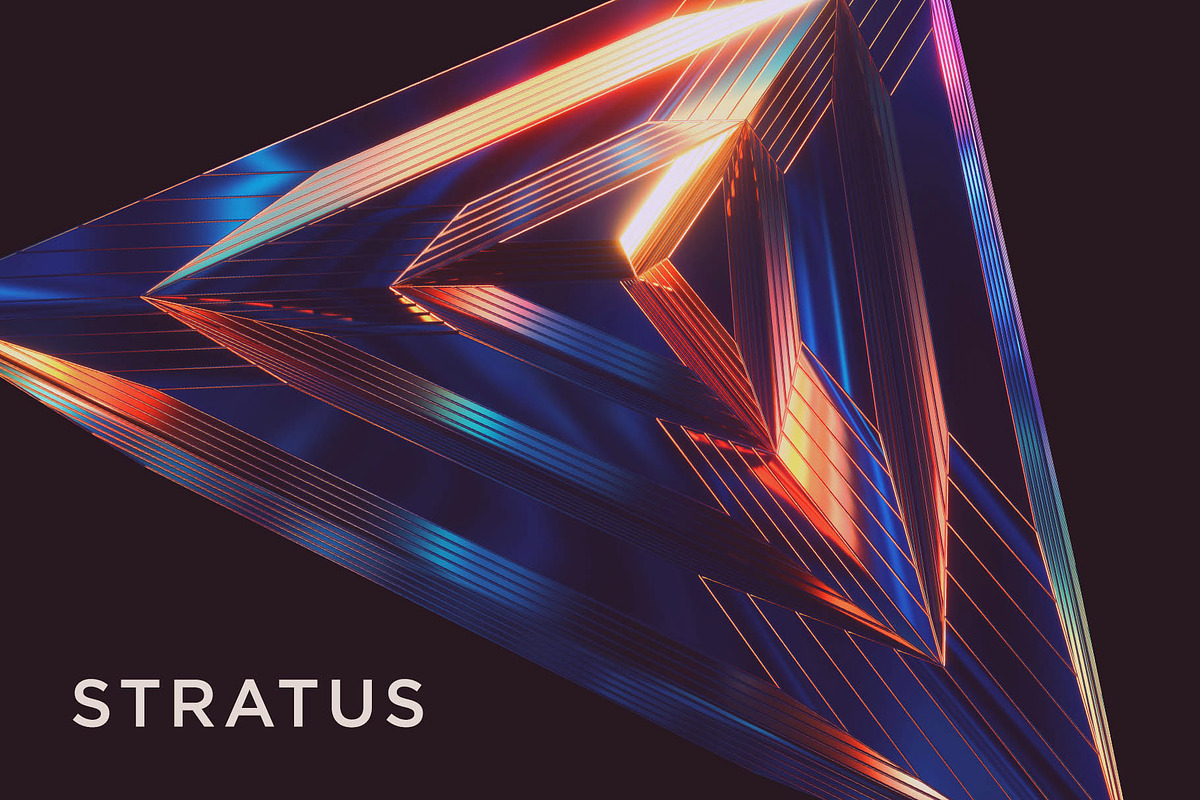 Stratus: Fragmented Forms, an Object Graphic by RuleByArt | Creative Market