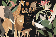 Jungle Bundle, an Animal Illustration by TheCuteShop
