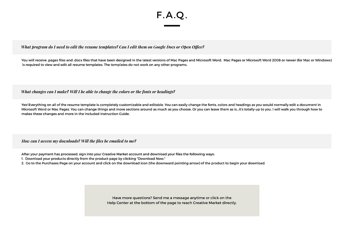 Resume Template - Elizabeth, a Resume Template by Resume Template Studio