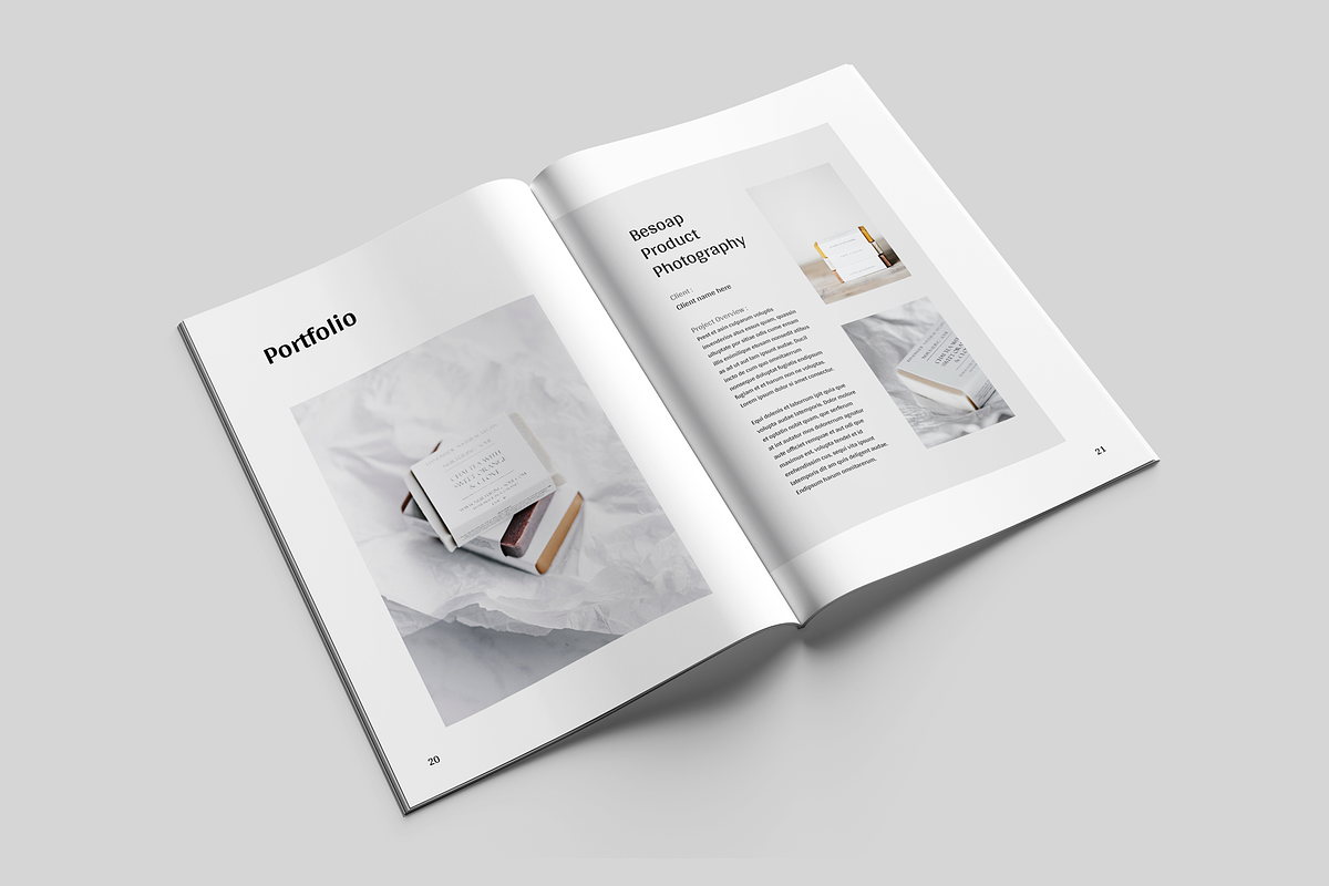 Portfolio | MS Word & Indesign, a Brochure Template by Leaflove