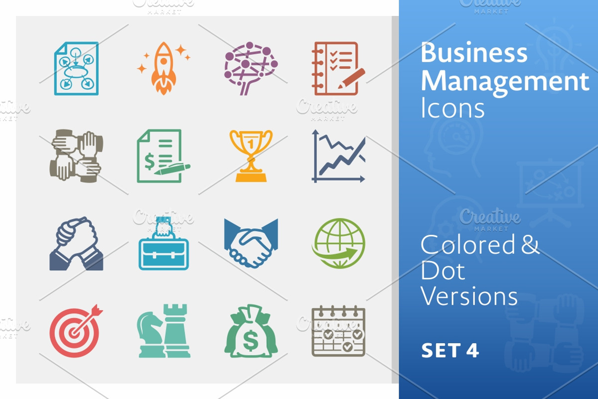 Colored Business Management Icons 4, an Icon by introwiz1