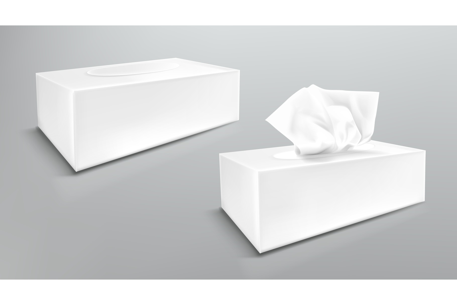 Paper napkin box mockup, close and | Graphic Objects ~ Creative Market