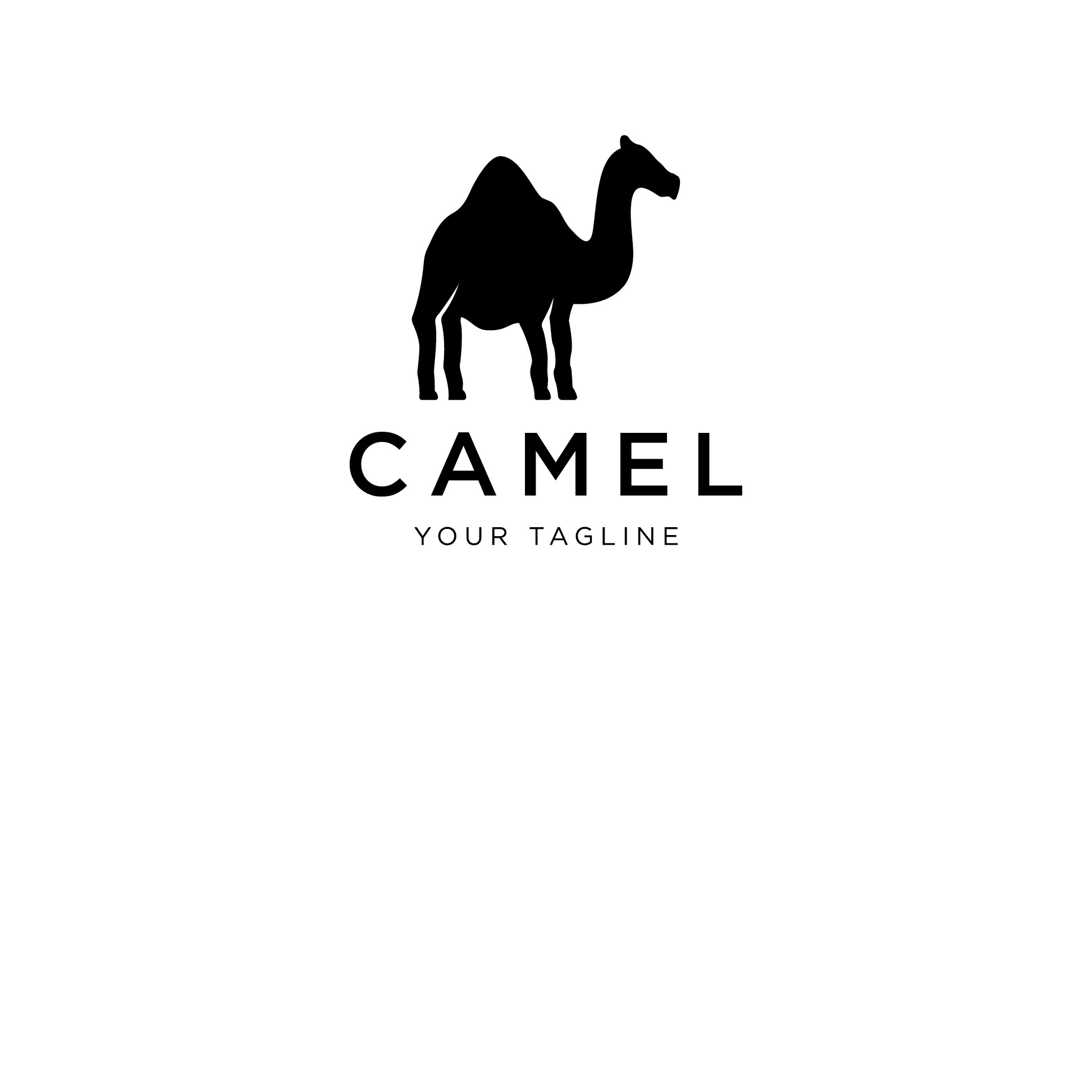 Desert camel logo design with creati, a Branding & Logo Template by ...