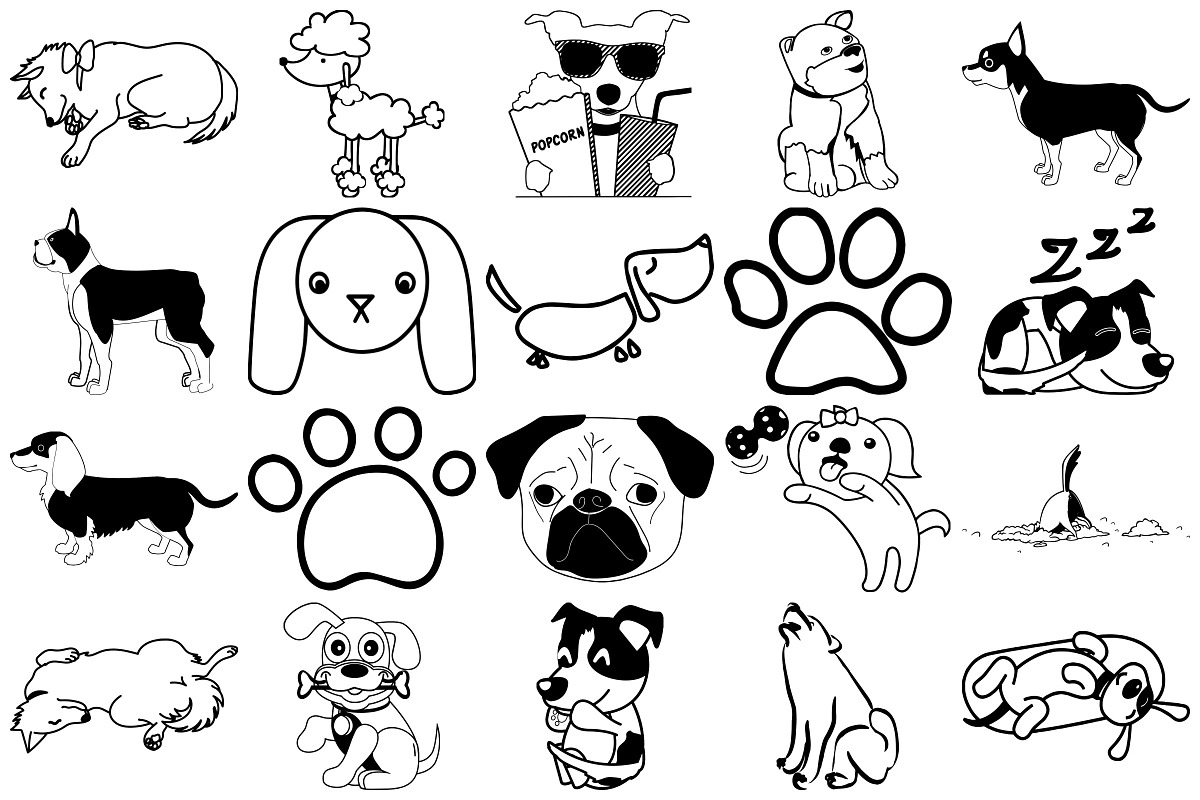 Doggie Doodles Vector AI EPS PNG, a Food Illustration by ...