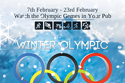 Winter Olympic Flyer, a Flyer Template by Krukowski Graphics