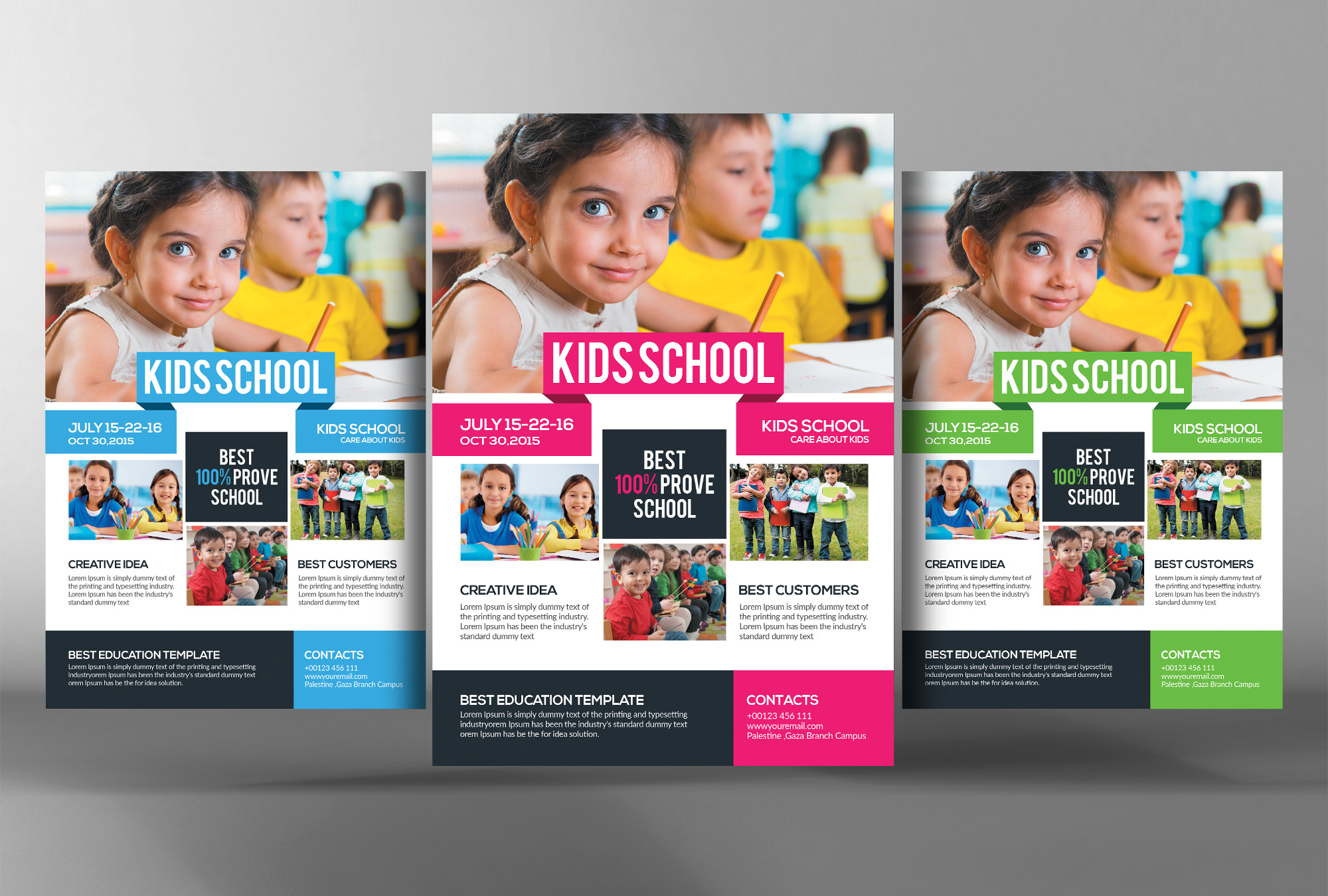 Child Development School Flyer, a Flyer Template by graphicforest