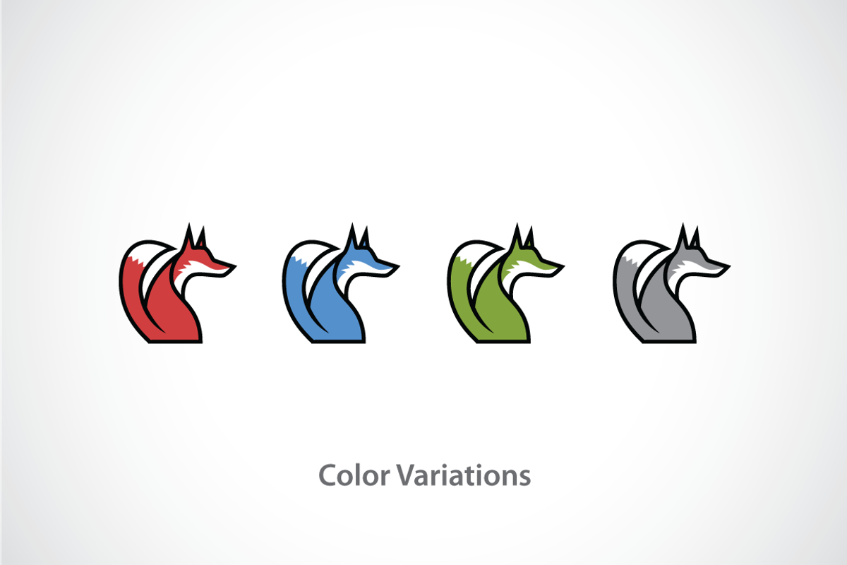 Sitting Fox Logo Template, a Branding & Logo Template by Heavtryq Design