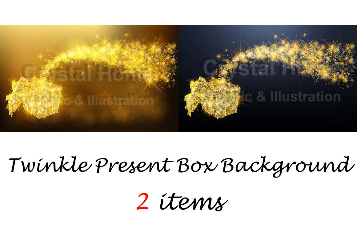 Twinkle present background set, a Decorative Illustration by Crytal ...