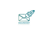 Mail Rocket Logo, a Branding & Logo Template by 3ab2ou