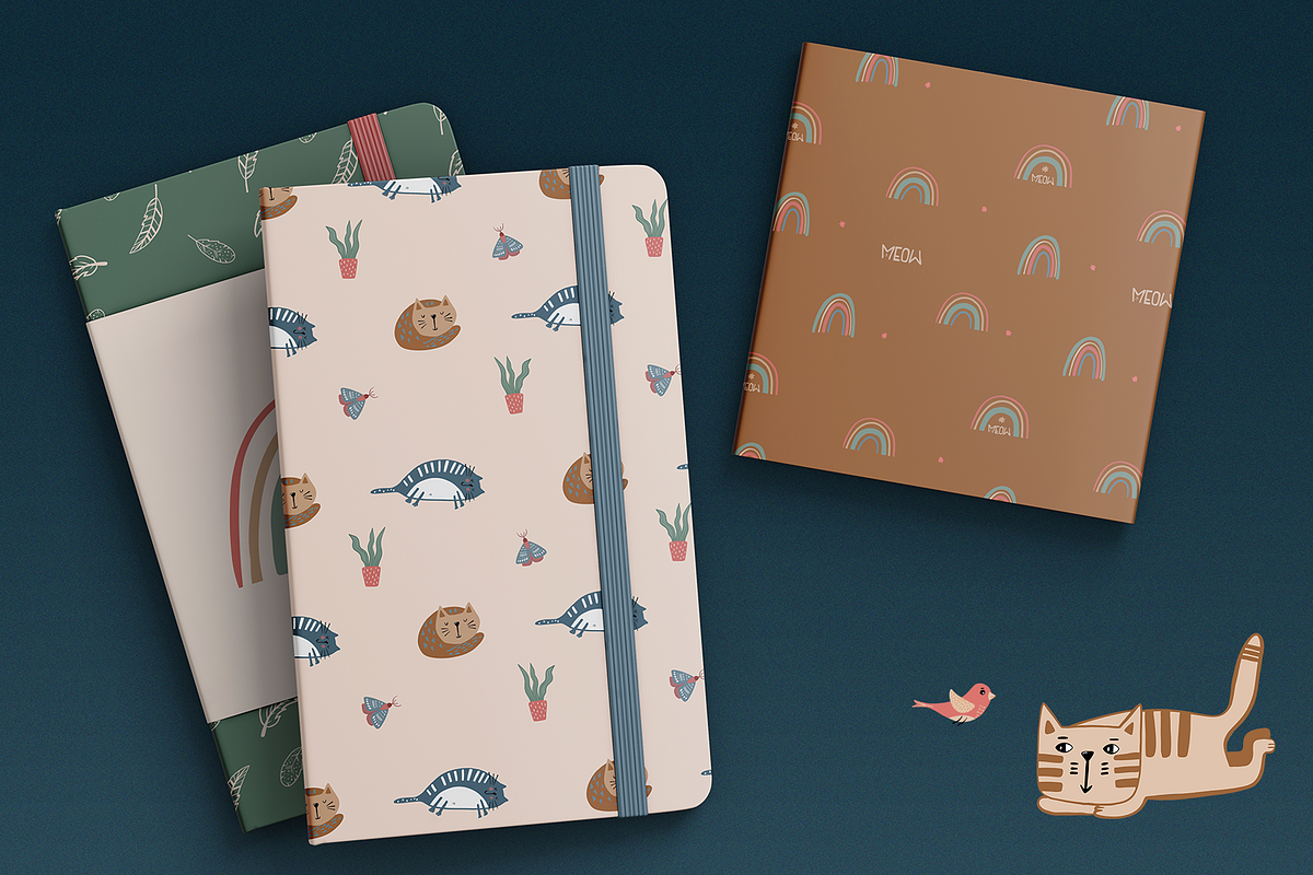 Meow-tastic cats on vacation, an Animal Illustration by PenguinArtStudio