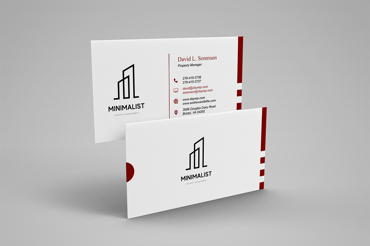 Profile Layout Card PSD Template