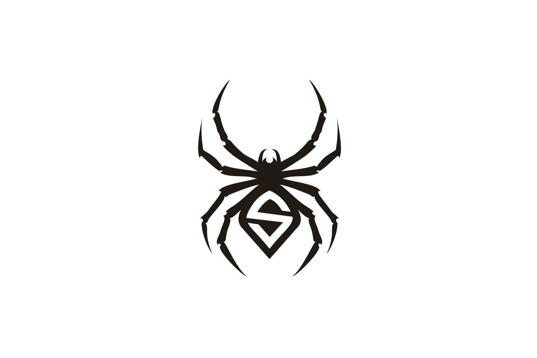 Initial S for Spider logo design, a Branding & Logo Template by Enola99d