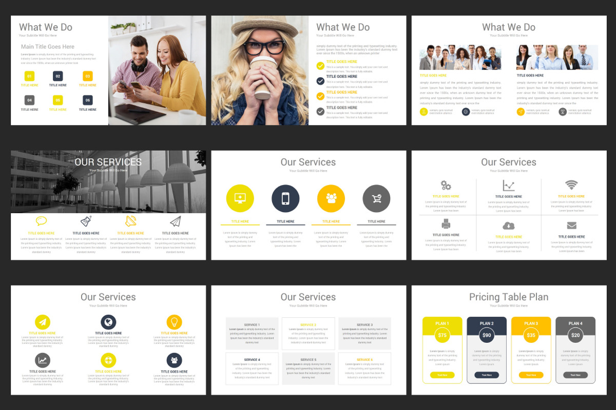 Simple PowerPoint Template, a Presentation Template by SlideArt