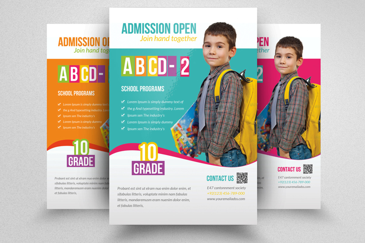 Admission Open Flyer Template, a Flyer Template by Psd Templates
