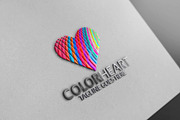 Color Hearts Logo, a Branding & Logo Template by Josuf Media