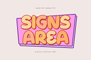 Signs Area, a Symbol Font by yumnatype