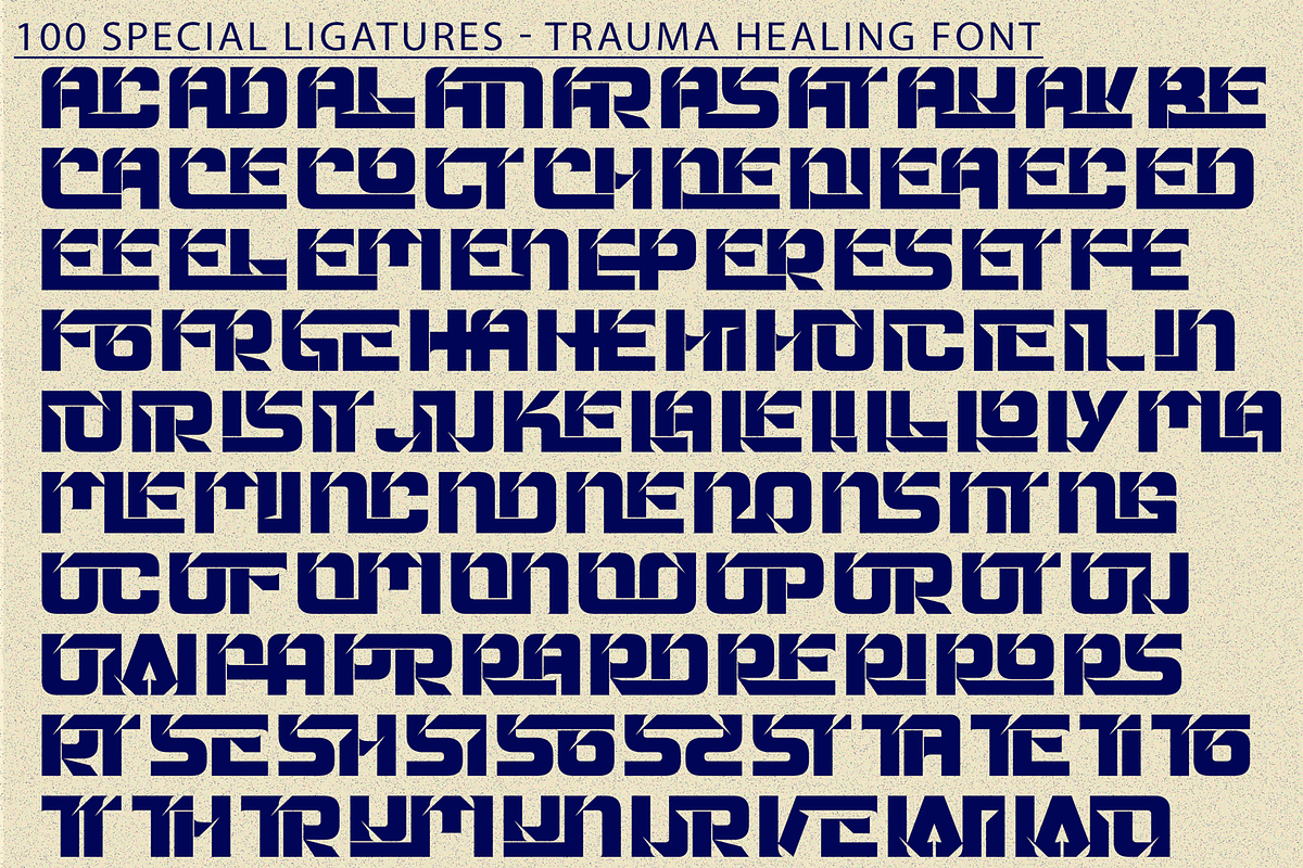 TRAUMA HEALING - FUTURISTIC FONT, a Sans Serif Font by 177Studio