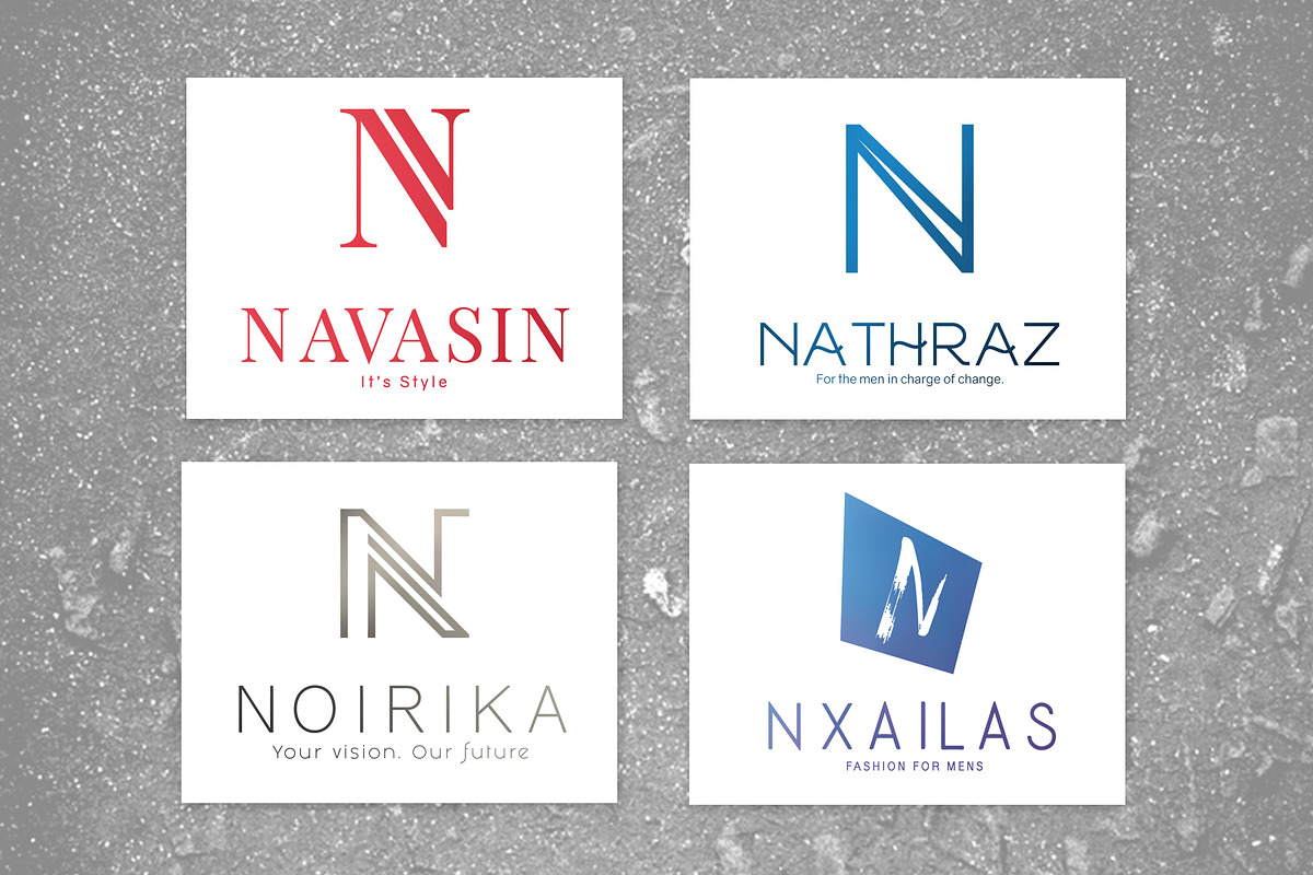 20 N Letter Alphabetic Logos, a Branding & Logo Template by AN Productions