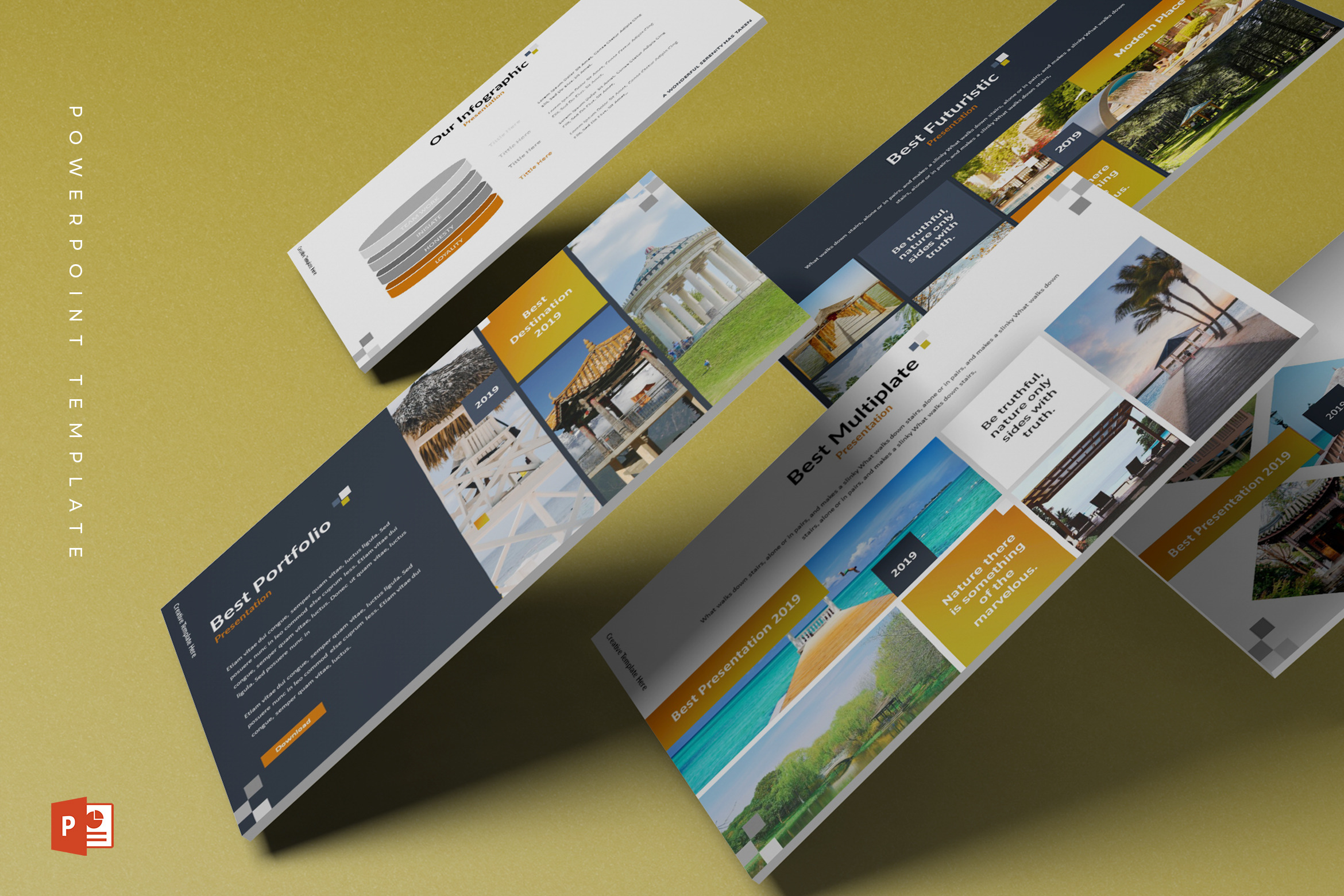 Temple - Powerpoint Template, a Presentation Template by AQR Studio